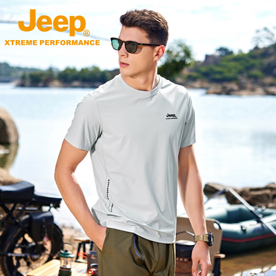 Jeep Xtreme Performance户外高端男士运动速干T恤 亲肤透气短袖