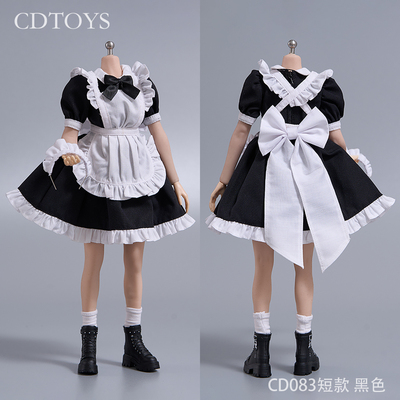 预售定金 CDTOYS CD083 1/6 女兵人多色女仆洛丽塔套装可爱连衣裙