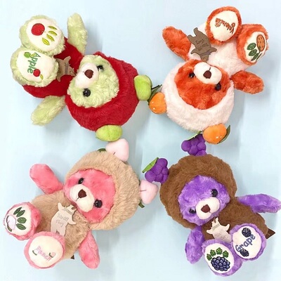 日本正版takeoff彩色水果熊