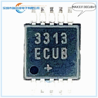 MAX3313ECUB+T MSOP-10  100%原装正品 人气驱动器 接收器 收发器