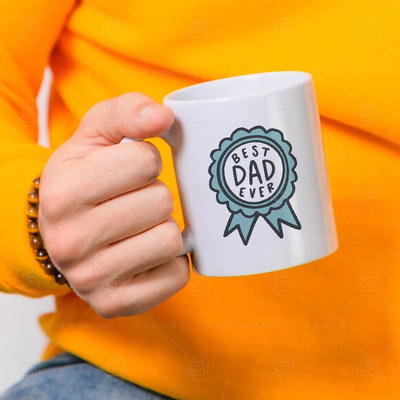 BEST DAD MOM EVER 父亲爸爸母亲妈妈老公老婆马克杯水杯杯子礼物