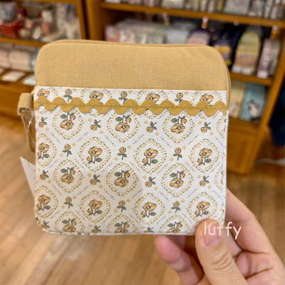 日本afternoontea小清新花朵小手袋零钱包口红包钥匙包