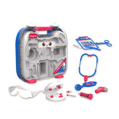 Playpop小兔医生玩具男女孩扮演仿真过家家护士打针生日礼物