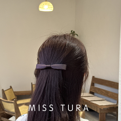 MissTura韩国简约蝴蝶结弹簧夹