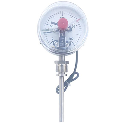 WSSX-381电接点双金属温度计0~250℃ Φ10 L=50mm 380V 304 m27*2