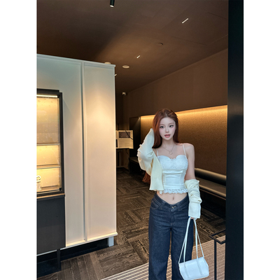 LINBOUTIQUE蕾丝抹胸带胸垫