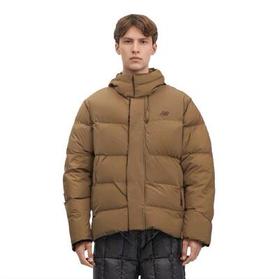 New Balance男保暖连帽鸭绒羽绒服NPD46121-BWN