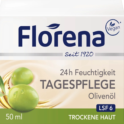 德国直邮 Florena芙蕾蓉娜橄榄油乳木果油杏仁油芦荟深层滋养面霜