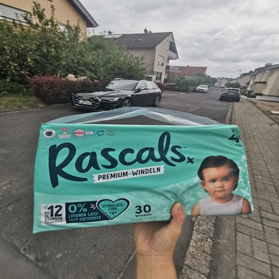 德国直邮 Rascals新生婴儿尿不湿 12小时干爽透气 棉柔亲肤防侧漏