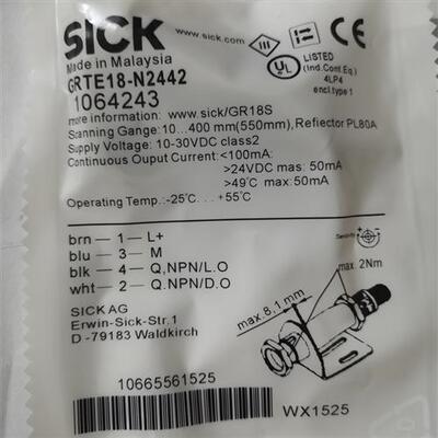 议价SICK全新光电开关GRTE18-P1162 P2462 P1142 N2412 N2462