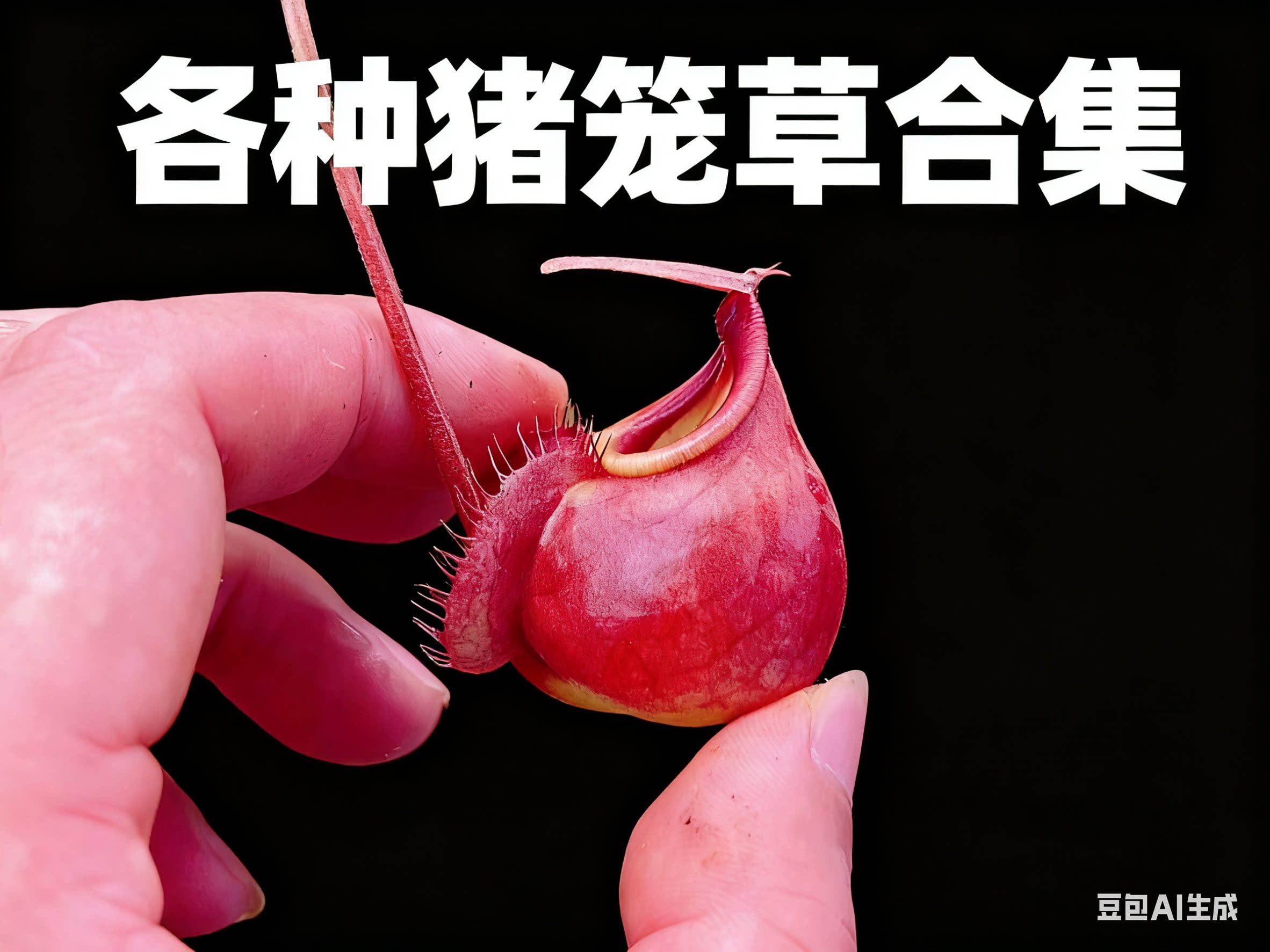 食虫植物 --球球猪笼草(杂交品种)小型可爱食虫猪笼草