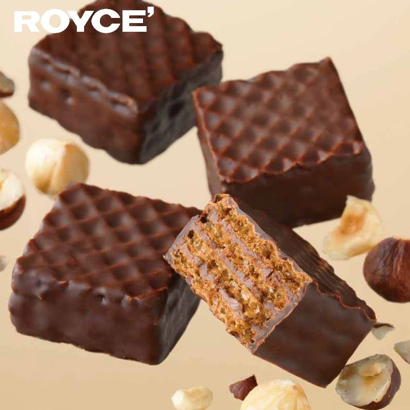 ROYCE 威化饼干抹茶味华夫进口精美巧克力生日礼品包装