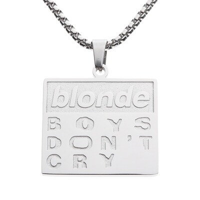 Frank ocean blonde boys dont cry necklace 欧美嘻哈吊坠项链