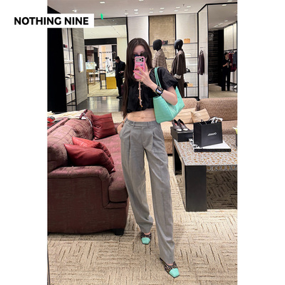 NOTHING NINE 沉序简章意大利进口经典西装裤