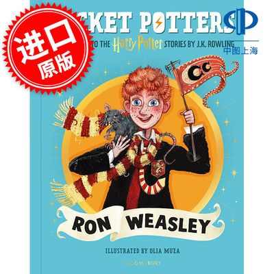 哈利波特口袋书 罗恩韦斯莱人物故事小指南英文原版精装彩绘绘本 J.K.罗琳Pocket Potters:RonWeasley 正版Harry Potter配套书籍