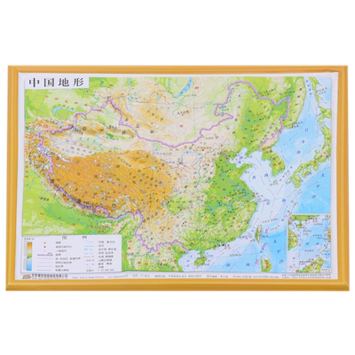 中国地形(1:21000000) 博库网