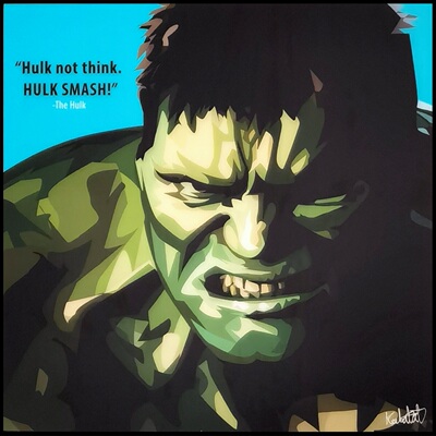 漫威绿巨人theHulk浩克挂画