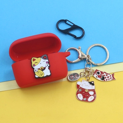 适用捷波朗Elite3保护套75/85T卡通7Pro壳纳福招财猫锦鲤挂饰