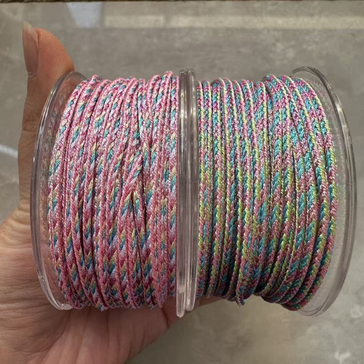 幻彩绳端午节编织绳手工 diy五色线半成品手绳项链儿童五彩挂线绳