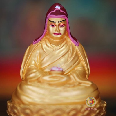 大乐莲师摆件宗萨钦哲不丹随身