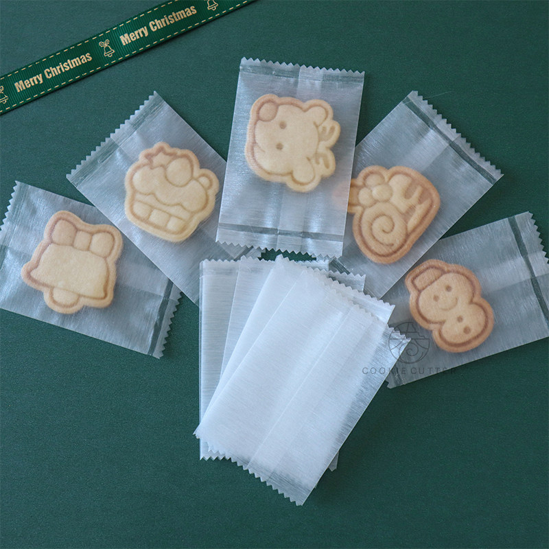 圣诞节日常buling半透明超美拉丝包装机封袋 饼干糖果零食包装袋