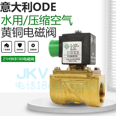 DC24V黄铜丝扣两通常闭电磁阀21H9KB180现货6分AC220V