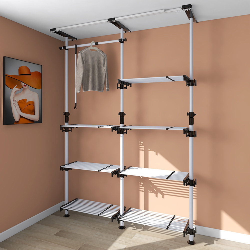 钢架式衣柜,不锈钢衣柜架图片大全_大山谷图库