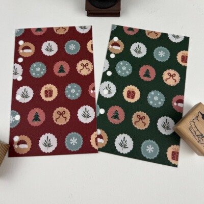 Ruila瑞拉【雪盖圣诞匣】原创手帐自制活页手工DIY分隔页