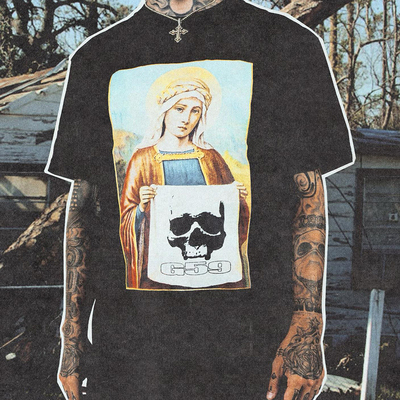 SUICIDEBOYS  T-SHIRT G59 VIRGIN MARY  T-Shirt 说唱 短袖 潮