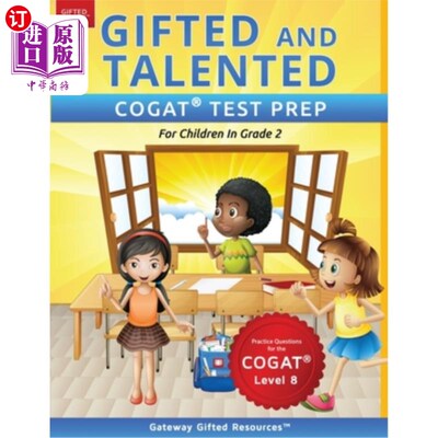 海外直订Gifted and Talented COGAT Test Prep Grade 2: Gifted Test Prep Book for the COGAT