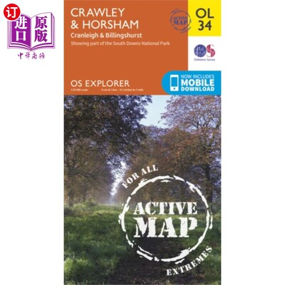 海外直订Crawley & Horsham, Cranleigh & Billingshurst 克劳利和霍舍姆，克兰利和比林斯赫斯特