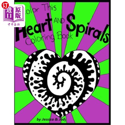 海外直订Color This!: Hearts & Spirals Coloring Book 给这个上色！：心形和螺旋形配色手册