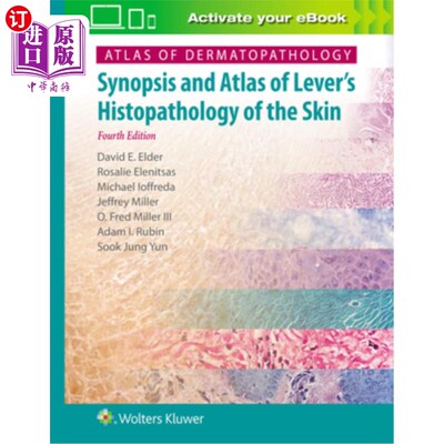 海外直订医药图书Atlas of Dermatopathology: Synopsis and Atlas of Lever's Histopathology of the S 皮肤病理学图集:利