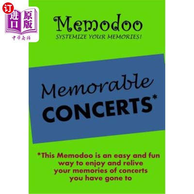 海外直订Memodoo Memorable Concerts 回忆难忘的音乐会