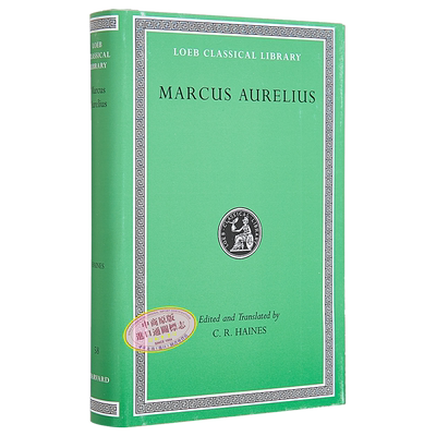 预售 马可 奥勒留 沉思录 洛布古典丛书 希英对照版 Marcus Aurelius 英文原版 Charles R Haines 罗马 斯多葛主义【中商原版】