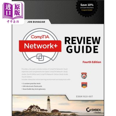现货 Comptia 网络+评论指南 Comptia Network+ Review Guide Exam N10-007 4E Todd Lammle 英文原版 中商原版
