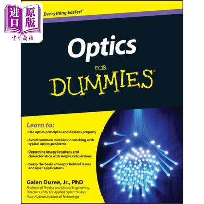 光学指南 Optics For Dummies 英文原版 Galen Duree Jr【中商原版】