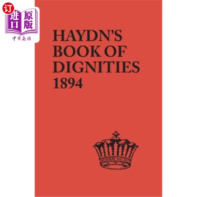 海外直订Book of Dignities. Lists of the Official Personages of the British Empire, Civil 尊贵之书。大英帝国的官方人