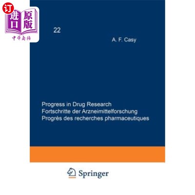 海外直订Progress in Drug Research / Fortschritte Der Arzneimittelforschung / Progrès Des 药物研究进展/Arzneimi