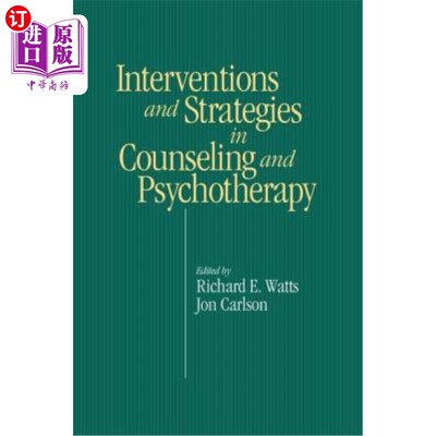 海外直订医药图书Intervention & Strategies in Counseling and Psychotherapy 咨询与心理治疗中的干预与策略