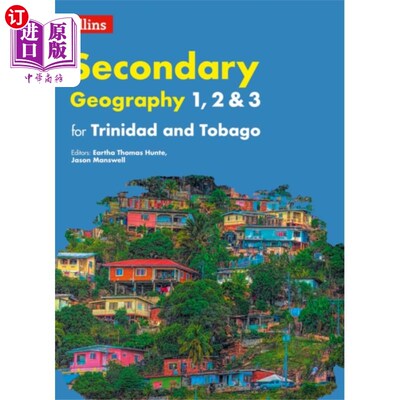 海外直订Collins Geography for Trinidad and Tobago forms ... 柯林斯地理特立尼达和多巴哥形式1,2和3：学生的书