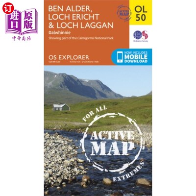 海外直订Ben Alder, Loch Ericht & Loch Laggan, Dalwhinnie Ben Alder， Loch Ericht & Loch Laggan， Dalw