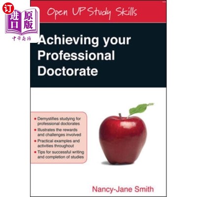 海外直订Achieving your Professional Doctorate 获得专业博士学位