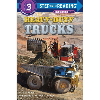 预售 Step into Reading Step 3 Heavy-Duty Trucks 兰登阅读进阶3：重型卡车（百科） 英文原版 儿童绘本 分级阅读 7-12岁【中商?