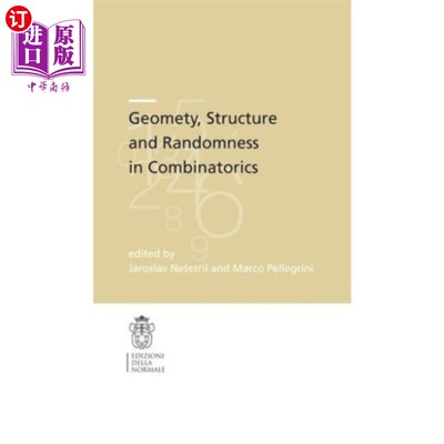 海外直订Geometry, Structure and Randomness in Combinator... 组合数学中的几何、结构与随机性