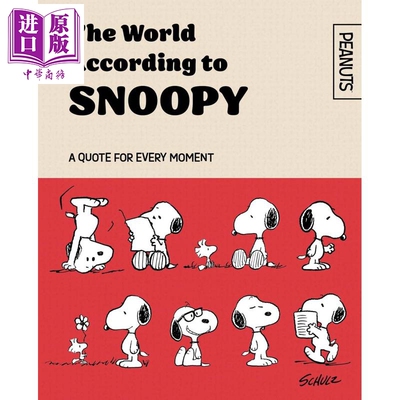 预售 官方花生漫画 史努比的世界 英文原版 Official Peanuts THE WORLD ACCORDING TO SNOOPY Charles M Schulz【中商原版】