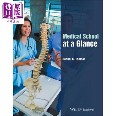 现货 医学院一览 Medical School At A Glance Rachel Thomas 英文原版【中商原版】wiley