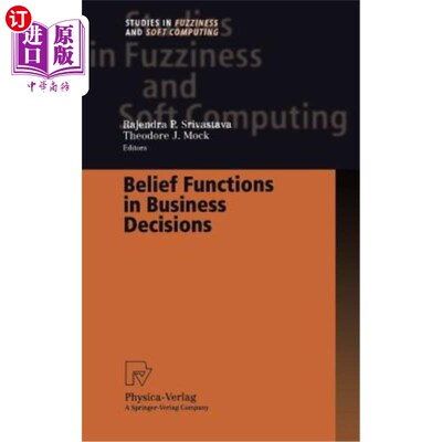 海外直订Belief Functions in Business Decisions 信念在商业决策中的作用