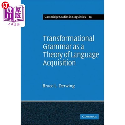 海外直订Transformational Grammar as a Theory of Language Acquisition: A Study in the Emp 作为语言习得理论的转换语法