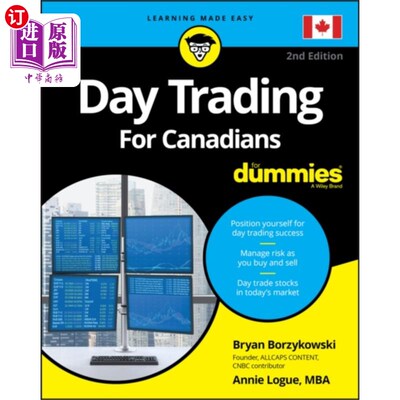 海外直订Day Trading For Canadians For Dummies, 2nd Editi... 加拿大傻瓜日交易，第二版